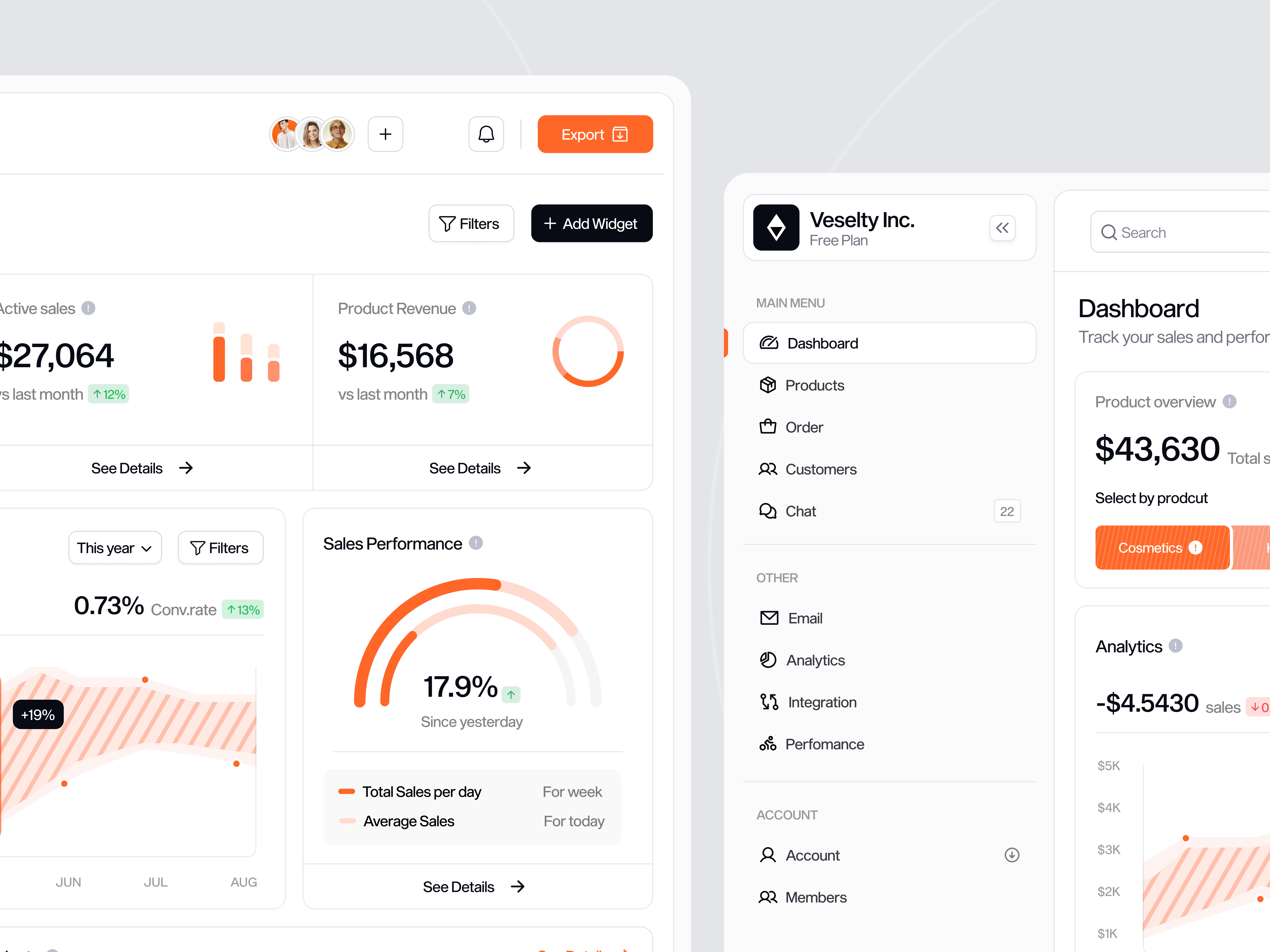 Sales Analytics Dashboard by Bogdan Falin for QClay on Dribbble Sales Analytics Dashboard by Bogdan Falin for QClay on Dribbble